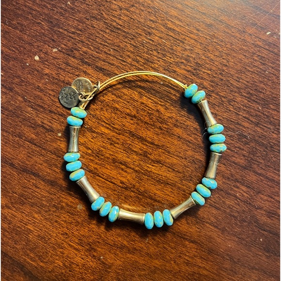 Alex and Ani | Jewelry | Alex And Ani Blue Bead Bracelet | Poshmark